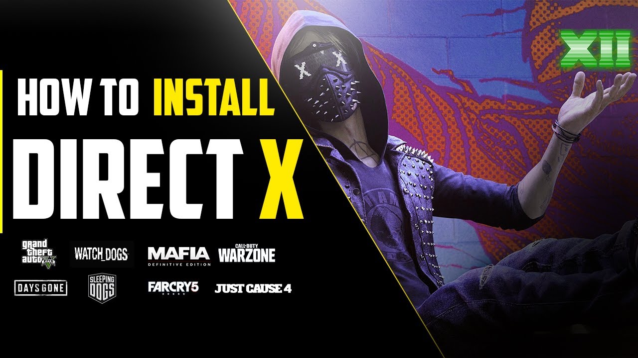 How to install Direct X official offline installer 2021 English - YouTube