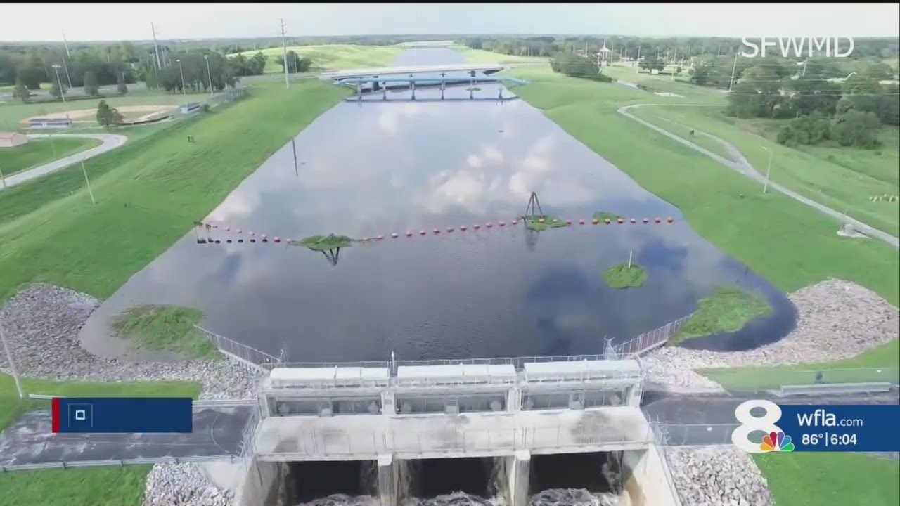 Tampa Bypass Canal System in place to prevent flooding and divert water ...