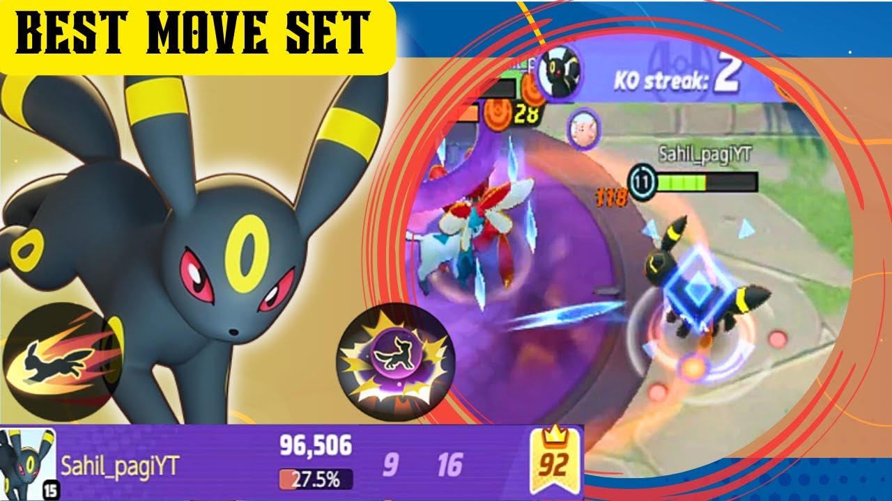 foul and snarl best movement for umbreon build Pokemon unite - YouTube