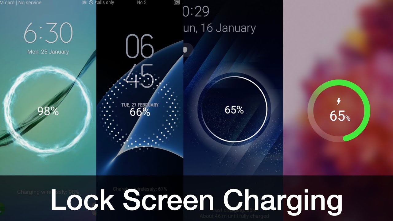 Samsung Galaxy Lock Screen Charging (6.0 - 15) - YouTube