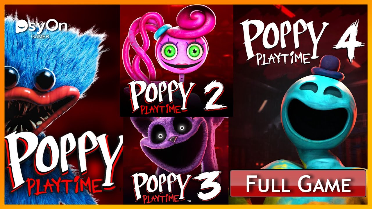 Poppy Playtime Chapters 1–4 Full Gameplay Walkthrough | No Commentary ...