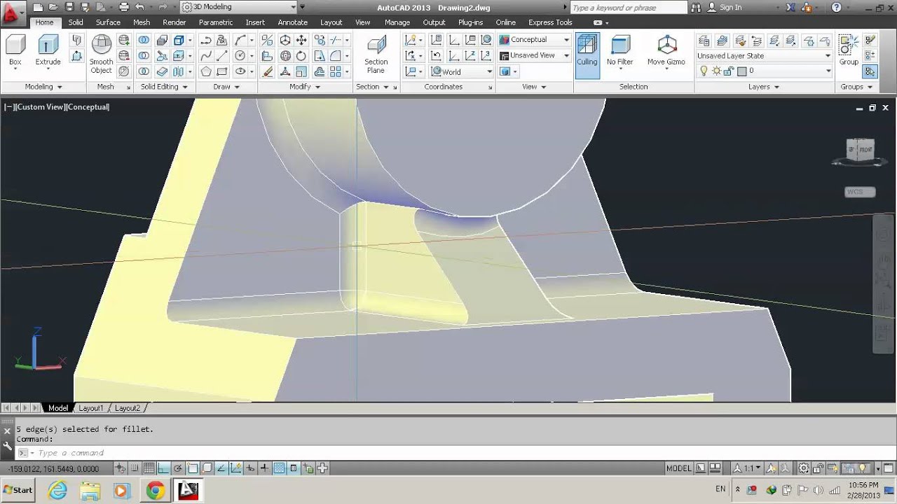 AutoCAD 2D Fillet YouTube AutoCAD 2D Fillet YouTube