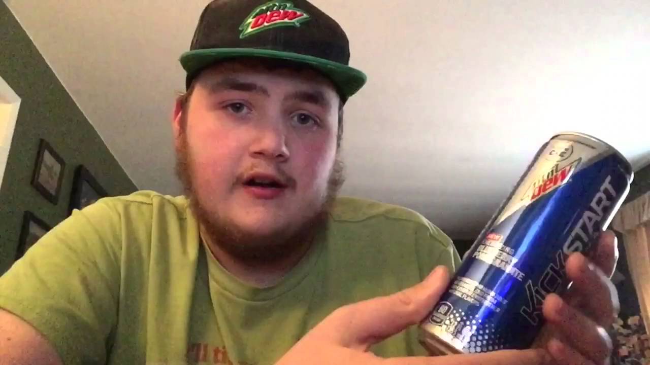 First Taste Mountain Dew Kickstart Blueberry Pomegranate - YouTube