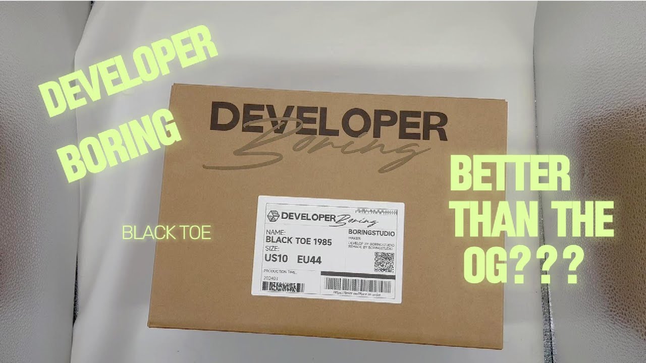 Developer Boring - Black Toe Review - YouTube
