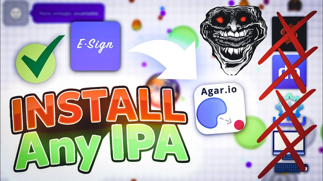 How to Install Agario no scarlet, appdb and pc in ios *no jailbreak* 100% working | agario mod ...