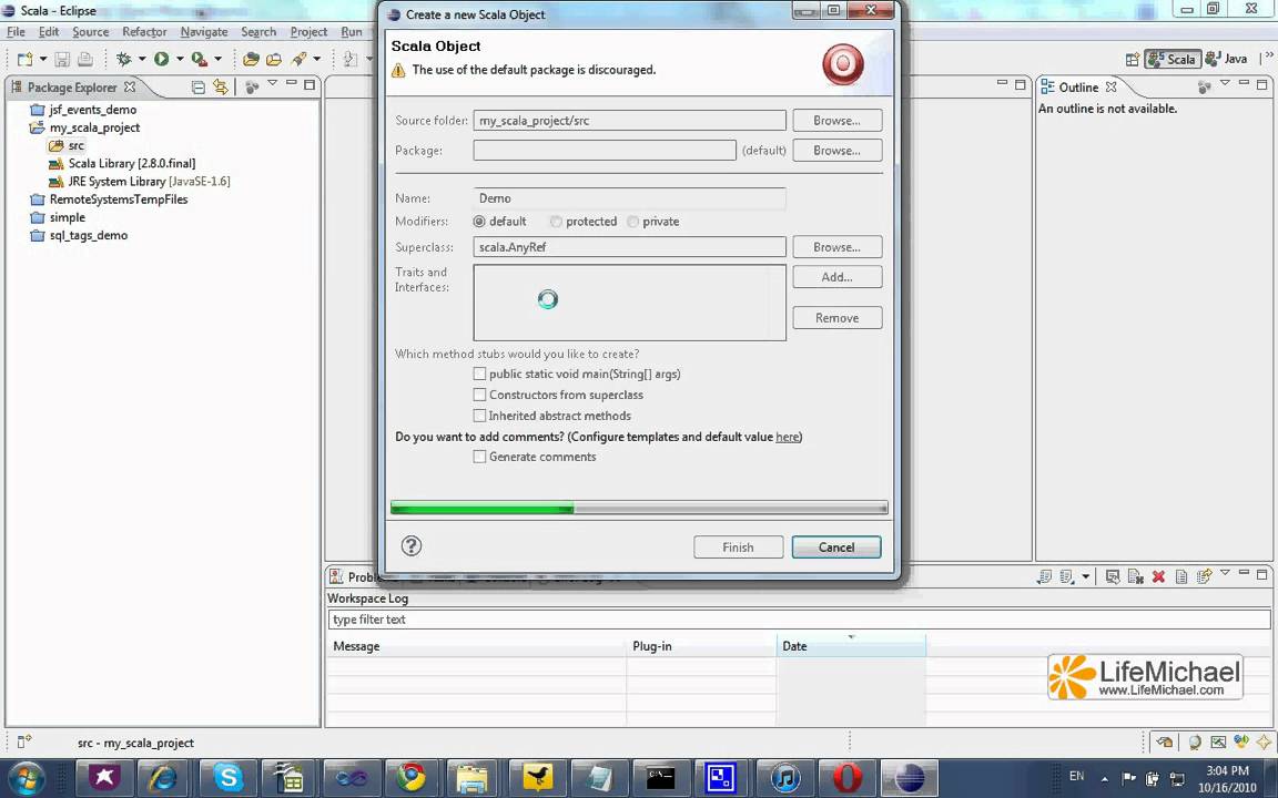 Hello World in Scala using Eclipse IDE - YouTube