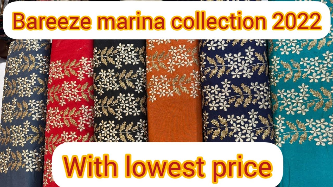 Bareeze marina collection 2022 - YouTube
