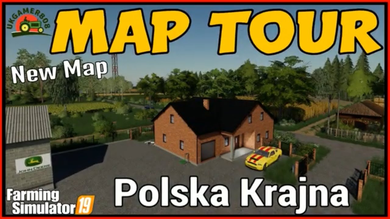 NEW POLSKA KRAJNA Map Review farming simulator 19 - YouTube