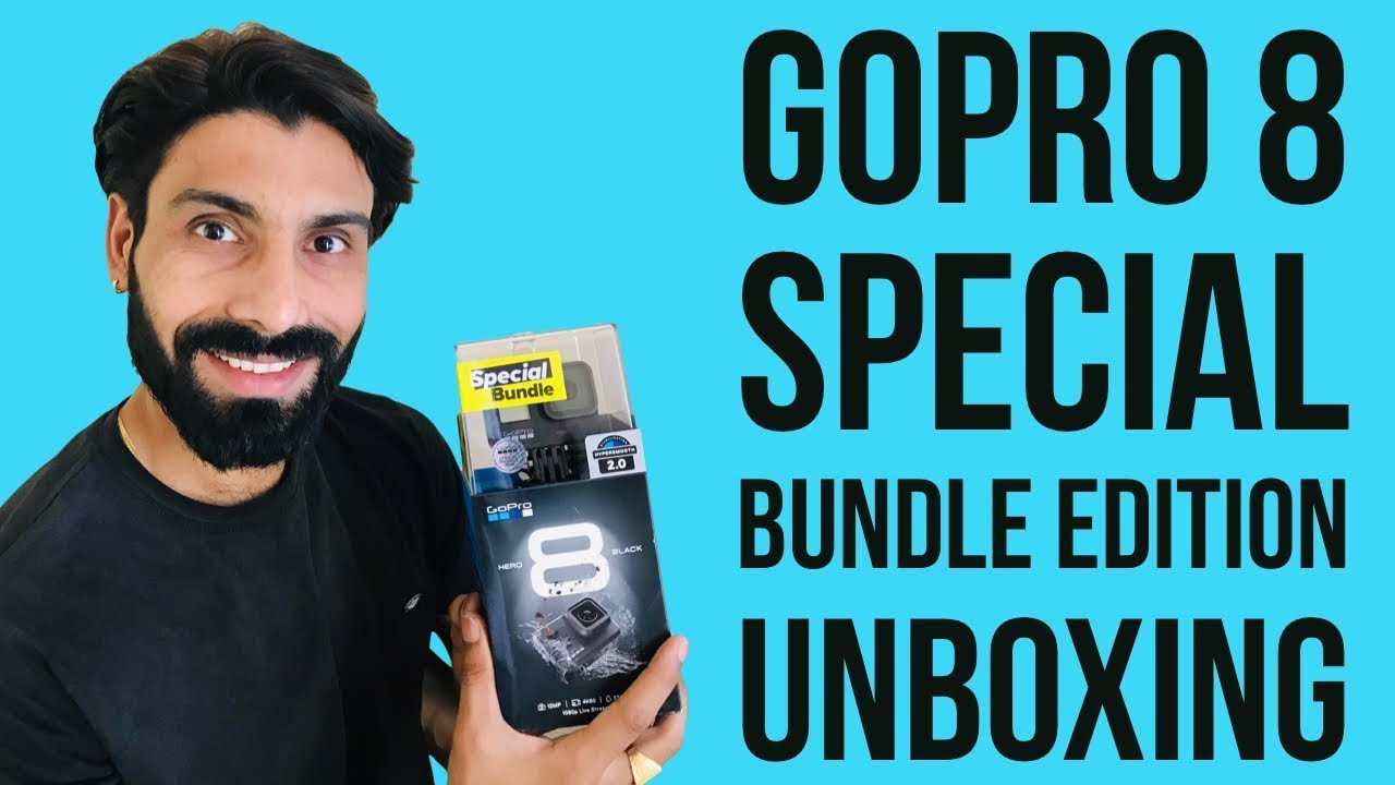 GoPro Hero 8 Black Bundle Unboxing and Setup | GoPro Hero8 Black ...