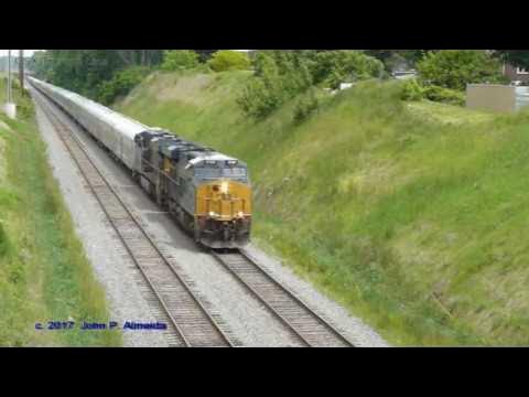 CSX P923 Ringling Brothers and Barnum & Bailey Circus Purple Train May 24 2017 - YouTube