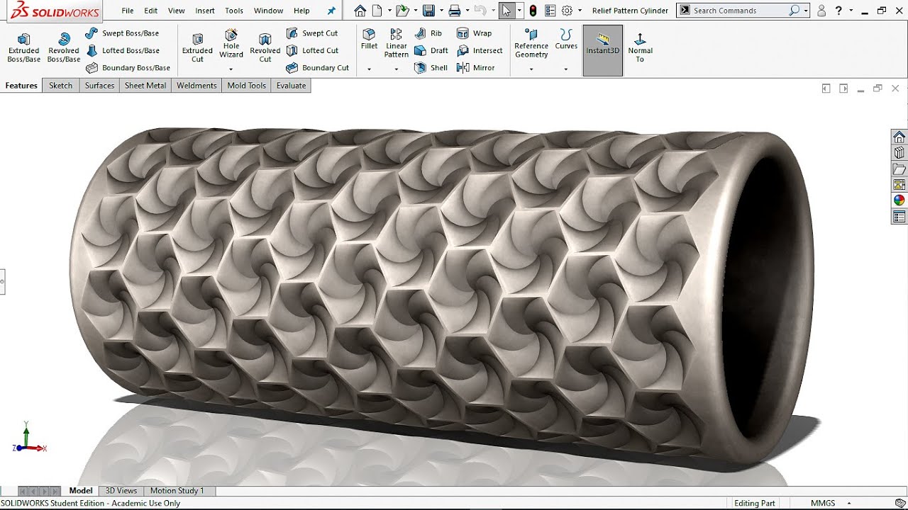 Master SOLIDWORKS | Create a Stunning 'Bike Hand Grip' in Minutes | The ...