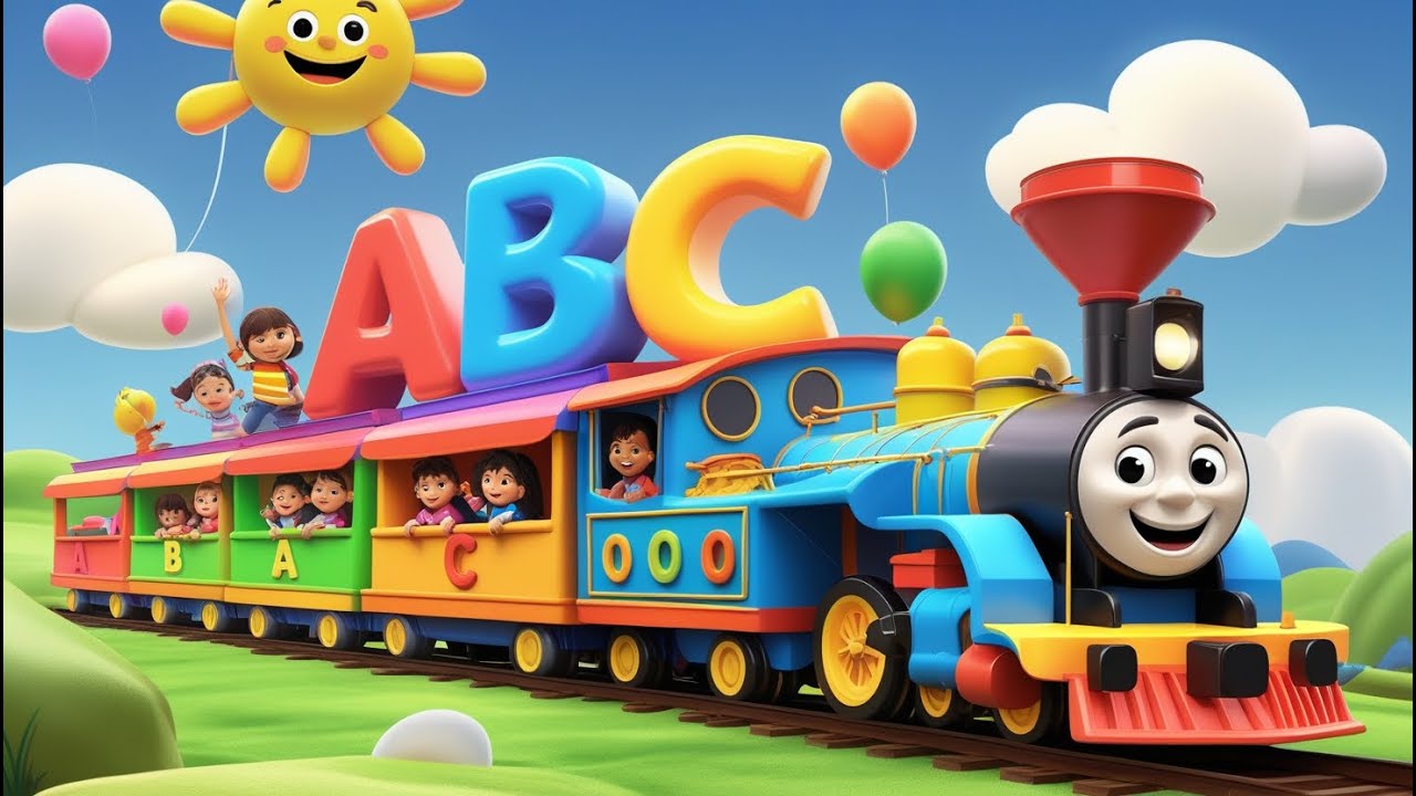 All Aboard the Alphabet Train | Choo Choo ABCs | 🎵 Alphabet Train ...