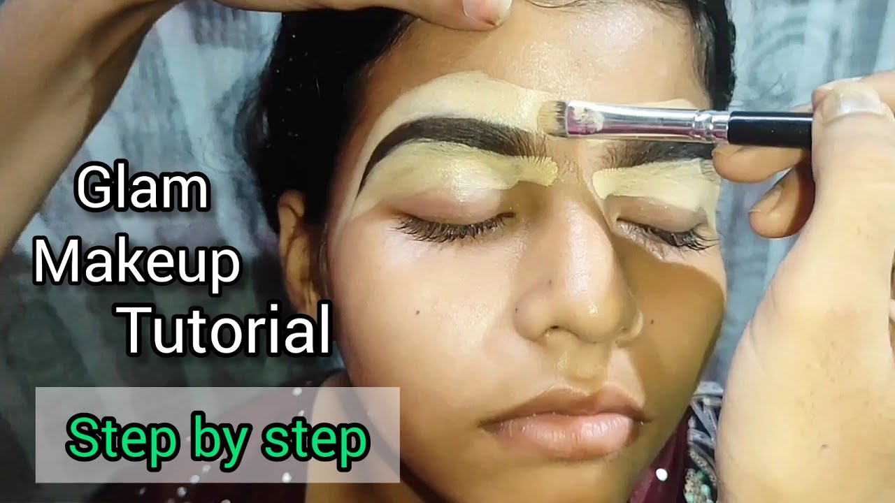 Glam makeup tutorial | step by step | soft makeup for beginners - YouTube