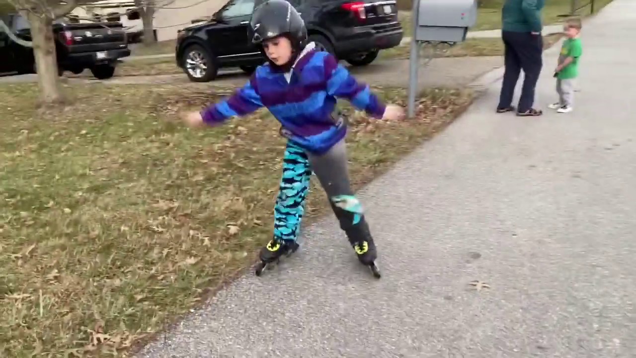 Rollerblading outside learning how to rollerblade tutorial skating with ...