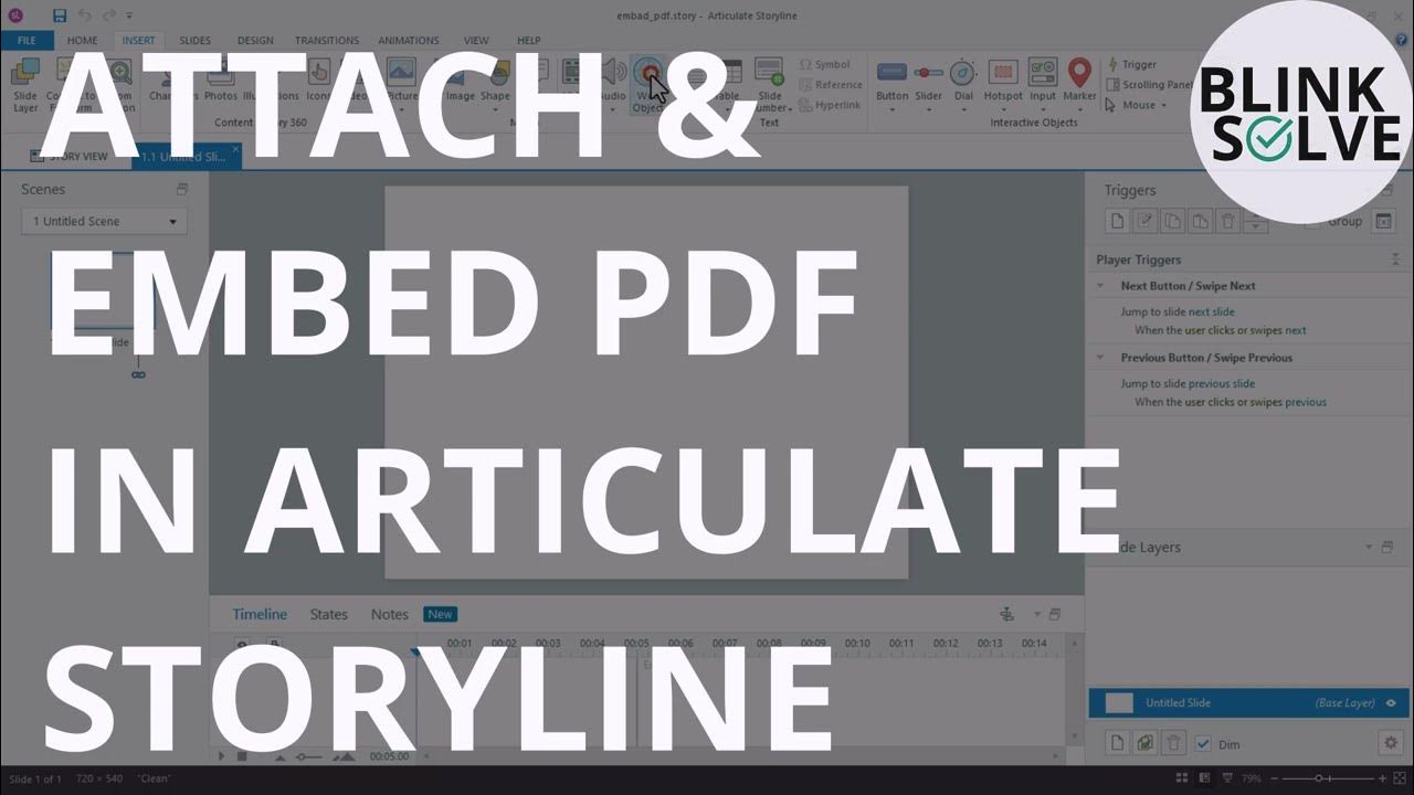 Embed and Attach PDFs in Articulate Storyline: A Comprehensive Guide | BlinkSolve Tutorials ...