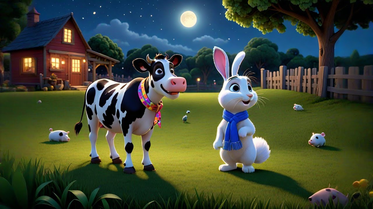 Coco Cow Jumps Over Moon | Cow Song for Kids | Nursery Rhymes and ...