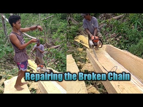 How to Repair the broken Chain of Chainsaw - YouTube