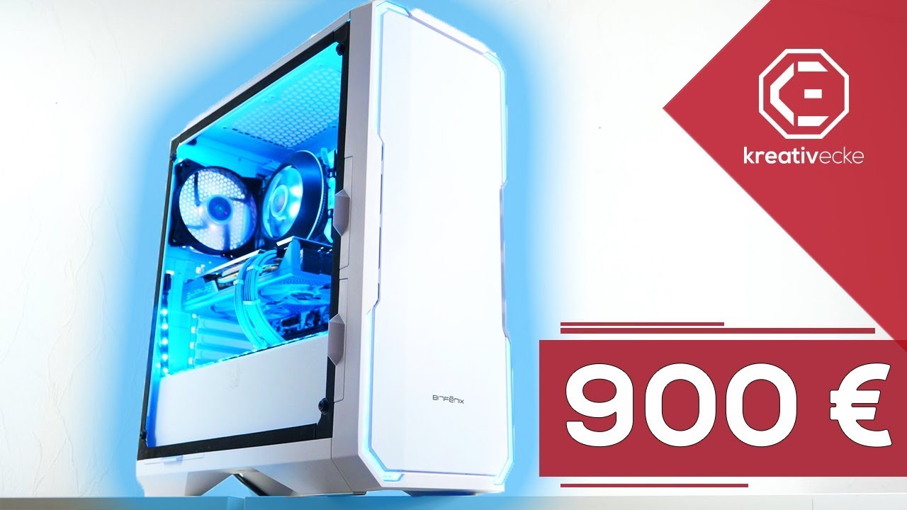 900 EURO GAMING PC 2018 in blau weißem Style | Viel Leistung mit guter ...