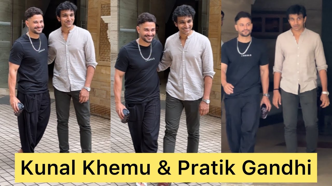 Kunal Khemu and Pratik Gandhi spotted at Khar - YouTube