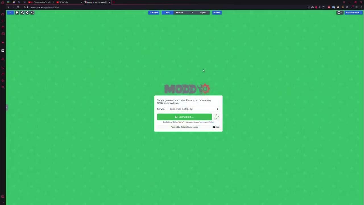 Cursor hitbox tutorial modd.io - YouTube