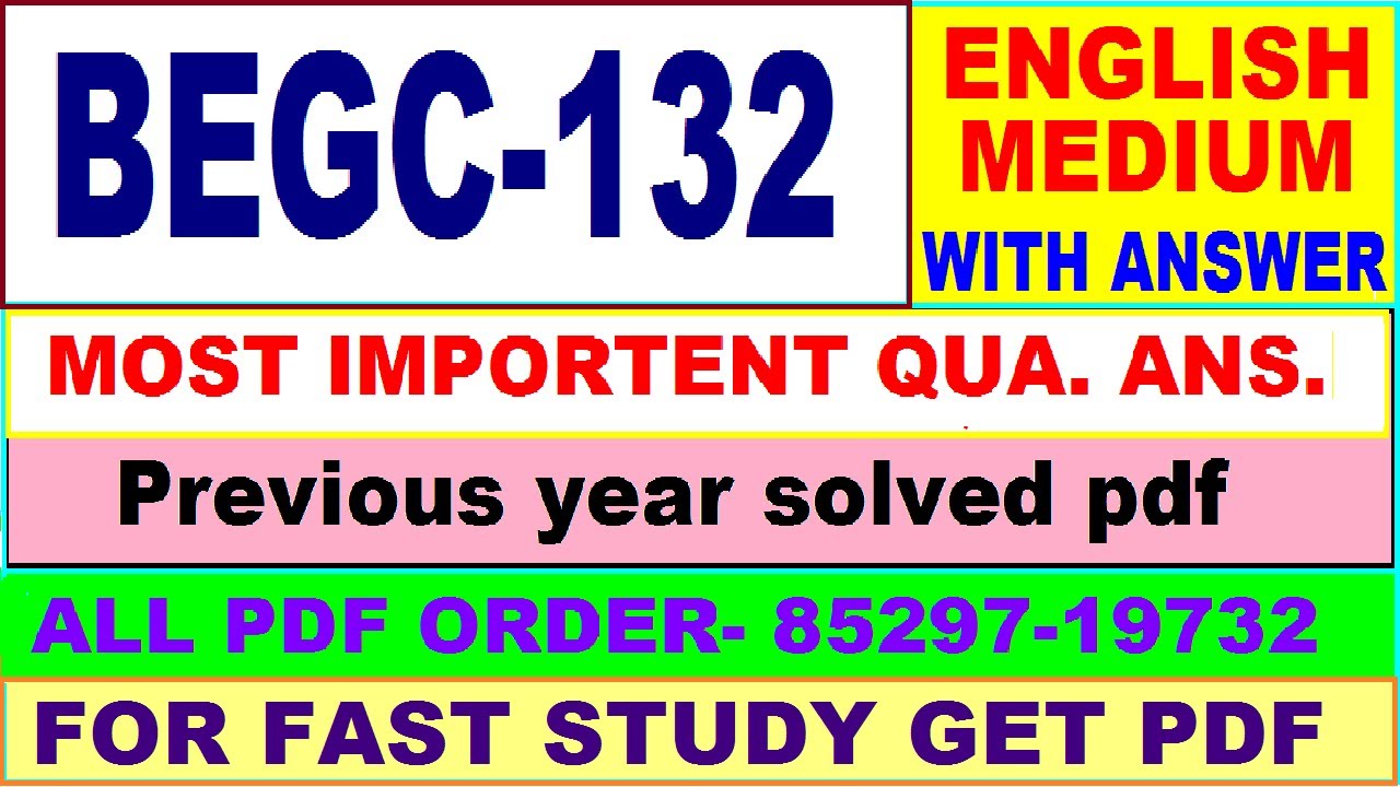 begc 132 important questions with ans / begc 132 previous year question ...