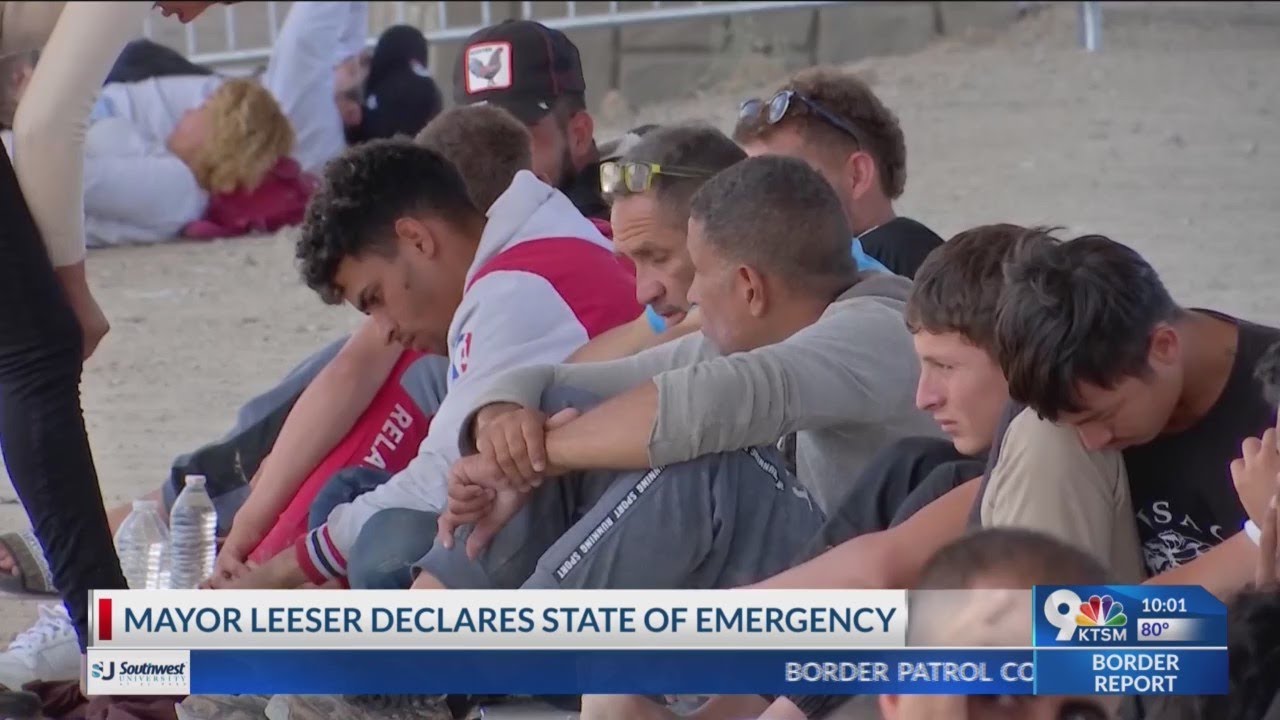 Leeser prepares for ‘the unknown,’ declares migrant emergency - YouTube