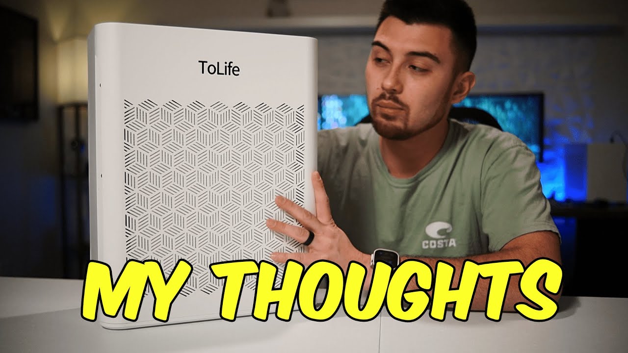 Unboxing of the ToLife Air Purifier, Covers 1100 sq ft, Air Quality ...
