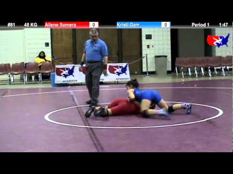 2011 U.S. Open FRI WM 48 KG: Allene Somera vs. Kristi Garr Cons. Round ...