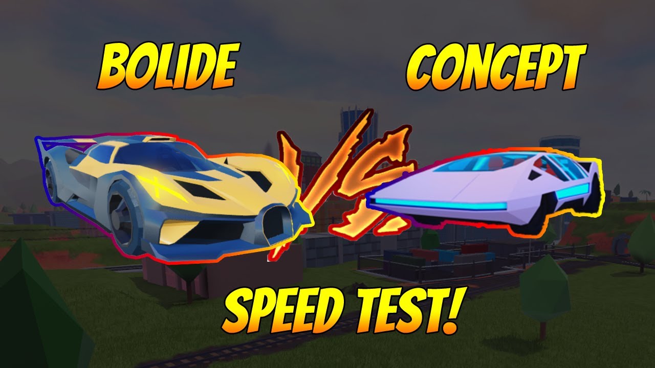 Roblox Jailbreak Beignet (Bolide) VS Concept Speed Test - YouTube