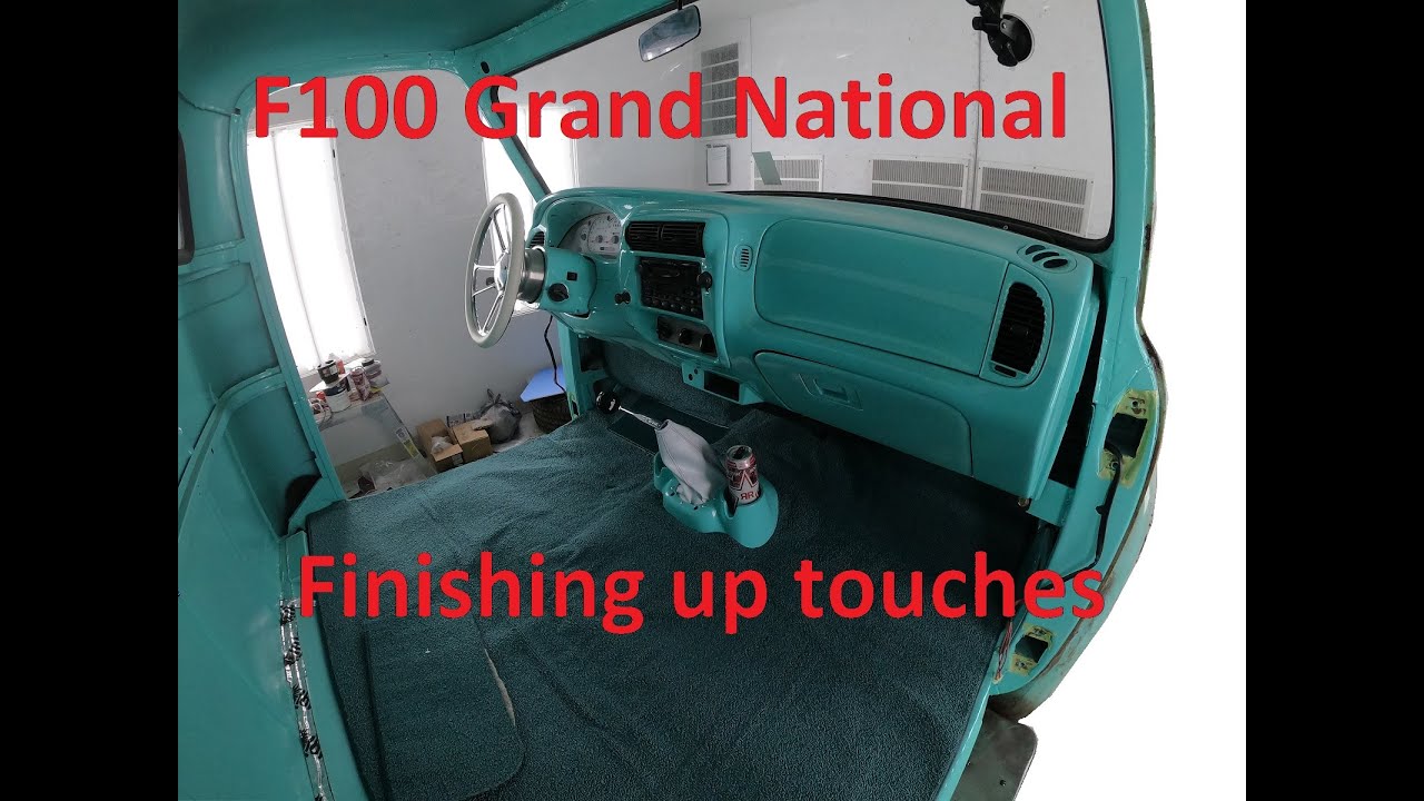 Ford f100 custom interior - YouTube