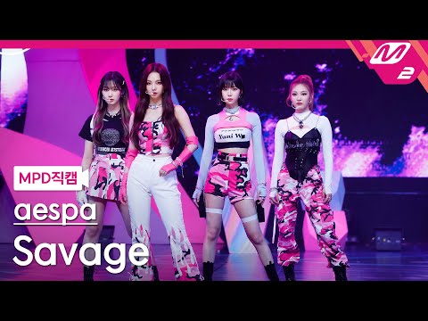 [MPD직캠] 에스파 직캠 8K 'Savage' (aespa FanCam) | @MCOUNTDOWN_2021.10.14