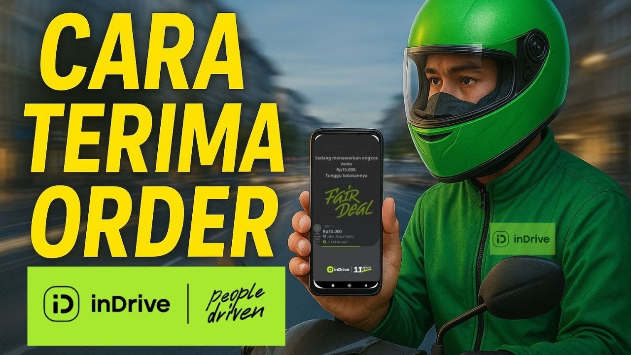 CARA TERBARU TERIMA ORDER inDrive MOTOR | Tutorial Lengkap Driver ...