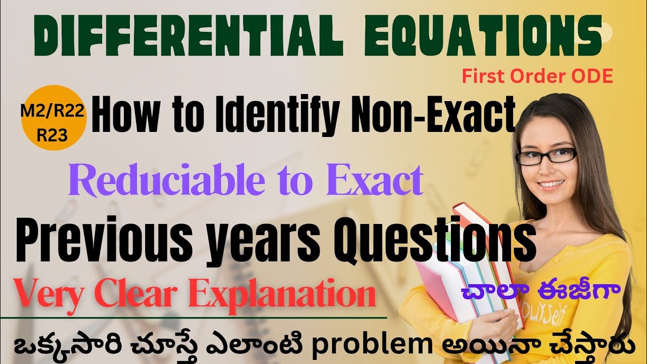 Reduciable to Exact Integrating Factor|Non Exact Problems using ...
