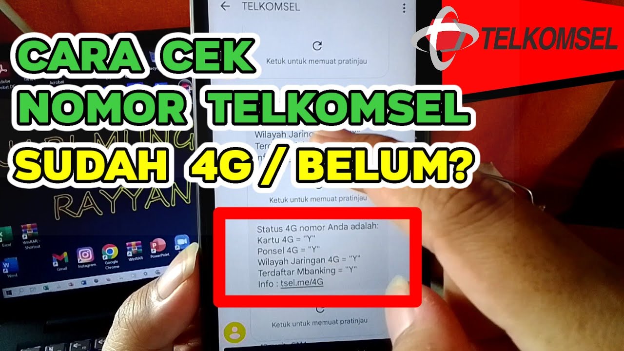 Tutorial Cara Cek Nomor Telkomsel Sudah 4G Atau Belum - 2022 - YouTube