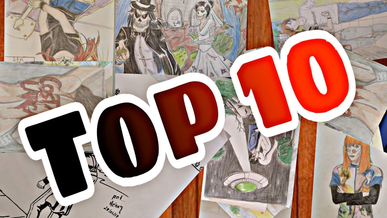 TOP 10 - Desenhos feitos a mão. - YouTube