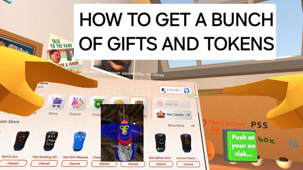 HOW TO GET A BUNCH OF TOKENS AND GIFTS IN REC ROOM! - YouTube
