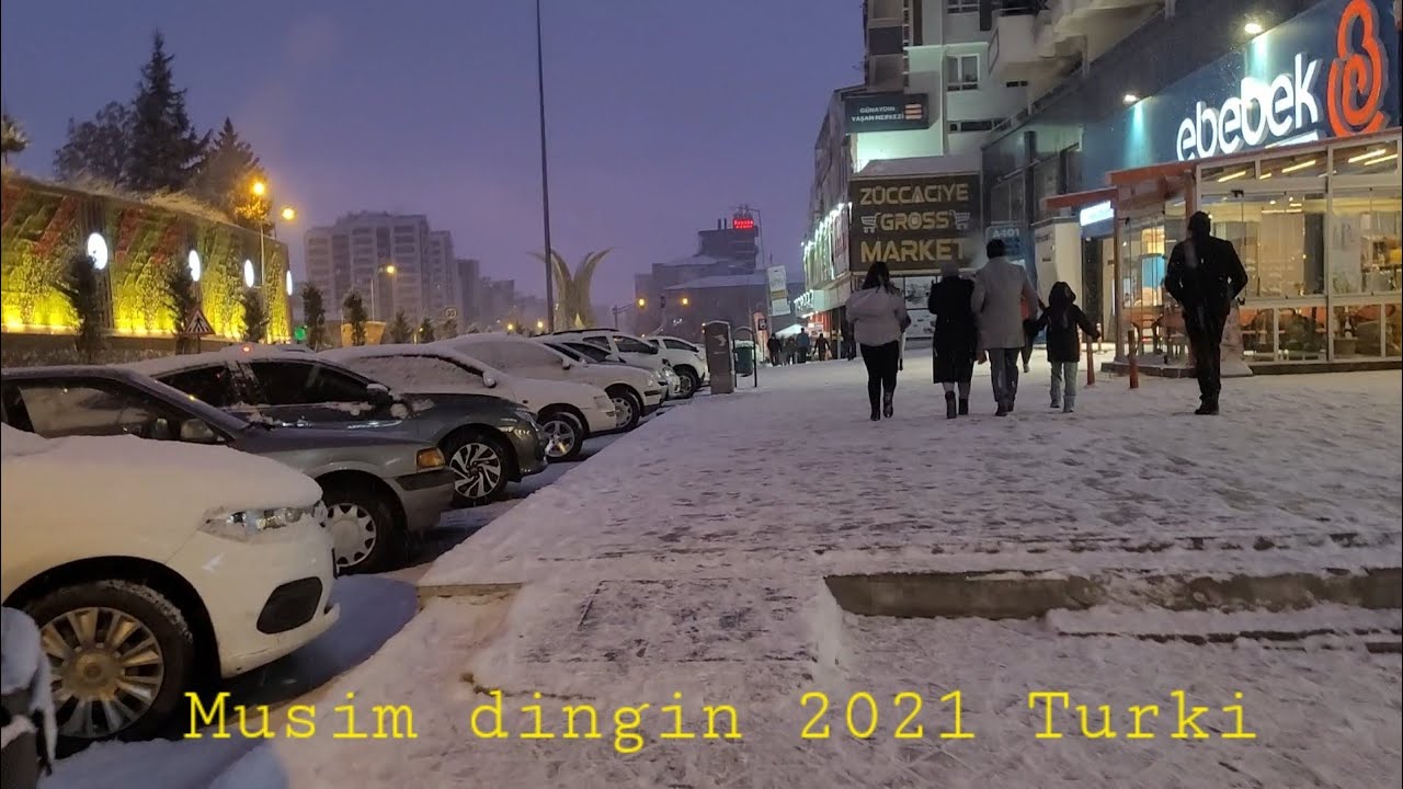 MUSIM SALJU DI TURKI 2021||dingin banget tapi asyik - YouTube