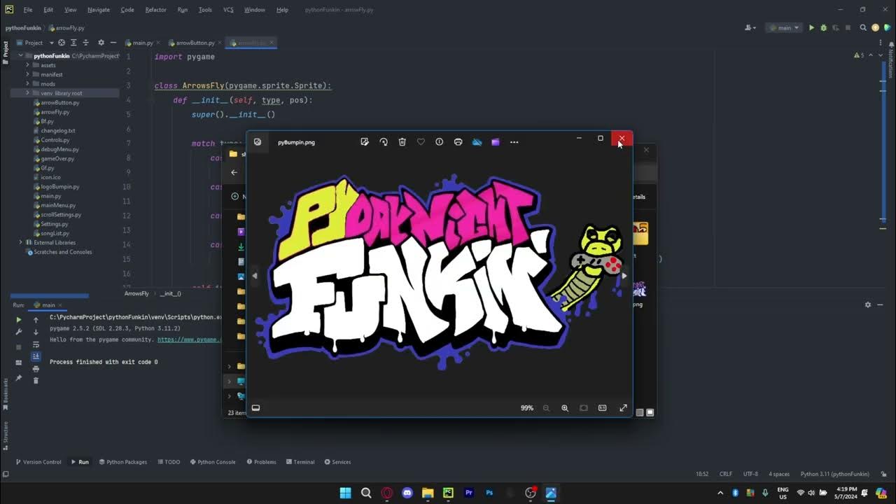 Remaking Friday Night Funkin In Python Devlog 1 Youtube