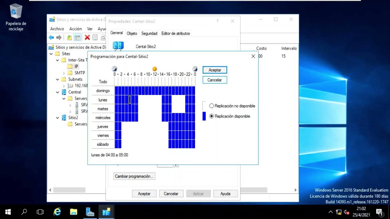 Replicacion InterSite e IntraSite con Windows Server 2016 - YouTube