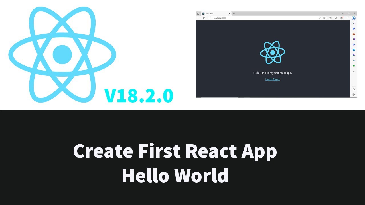 React Js First App With React Js Part 2 Youtube 7833