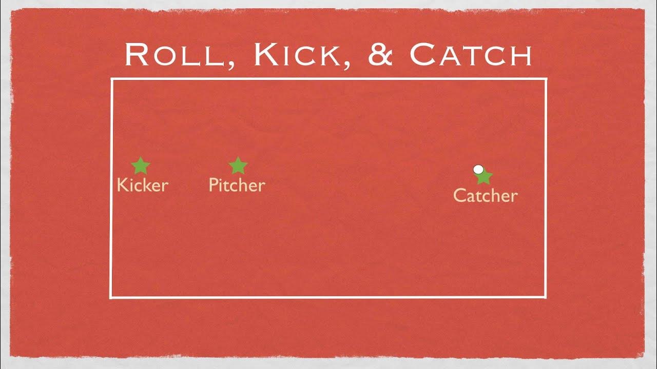 Physed Games - Roll, Kick & Catch - YouTube