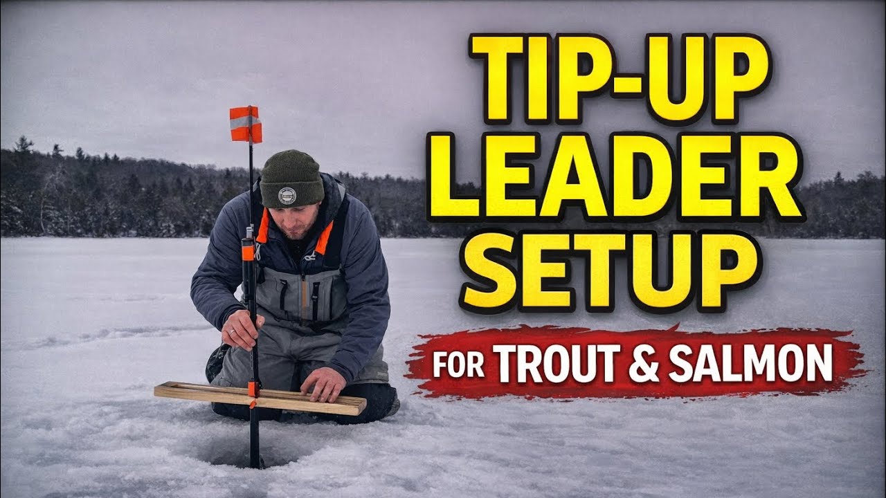 DO THIS & Catch More Fish! | Tip-Up Leader Setup For Trout & Salmon ...