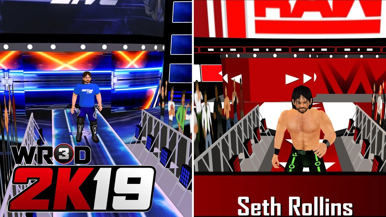 WR3D 2K19- Real Nameplates, Title Matches in Exhibition and More! - YouTube