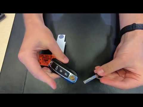 How To: Find the Emergency Key Hole & Key on your Porsche - YouTube