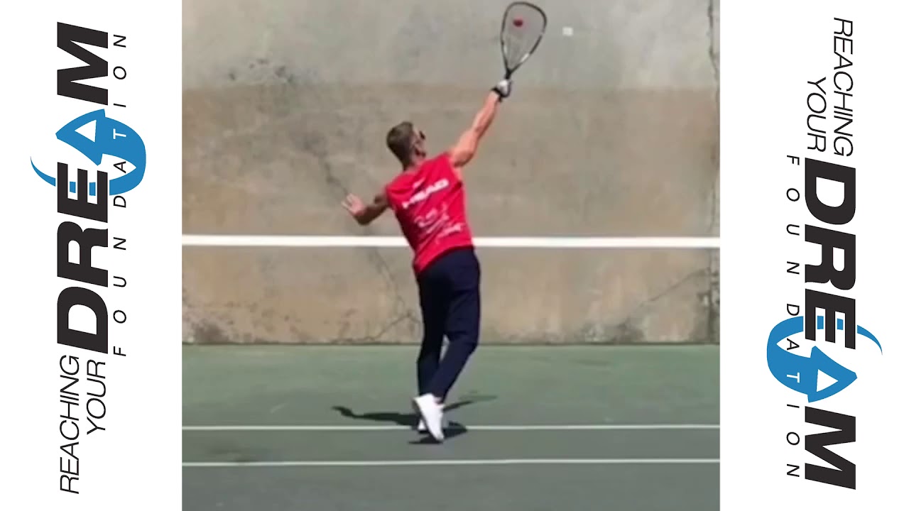 Rocky Carson Presents the Overhead Shot in Outdoor Racquetball - YouTube