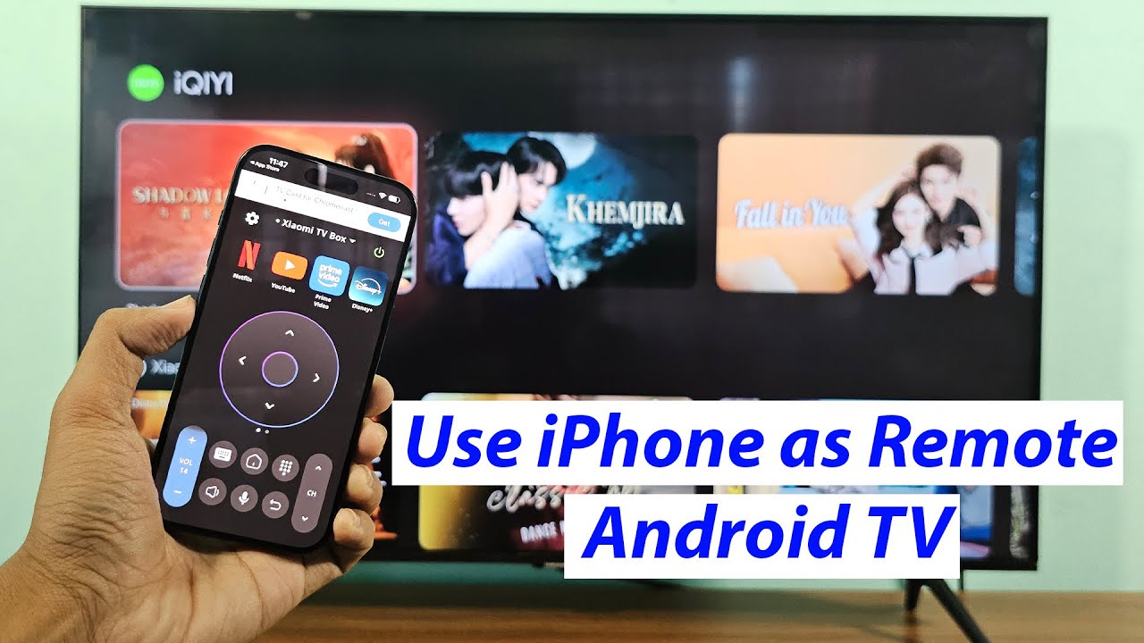 How to use iPhone as android TV remote - YouTube