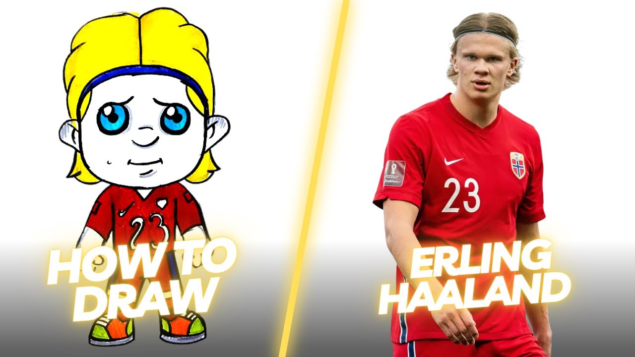 How to Draw Erling Haaland - YouTube