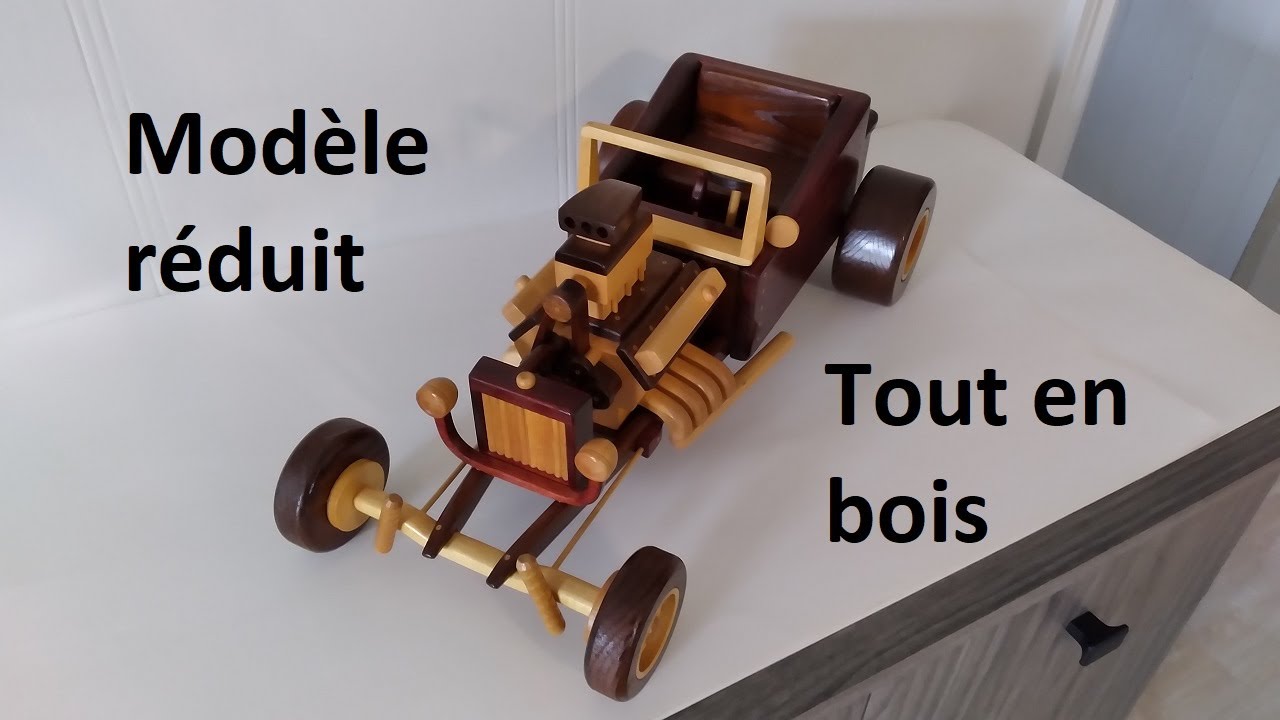 Model réduit tout en bois - YouTube