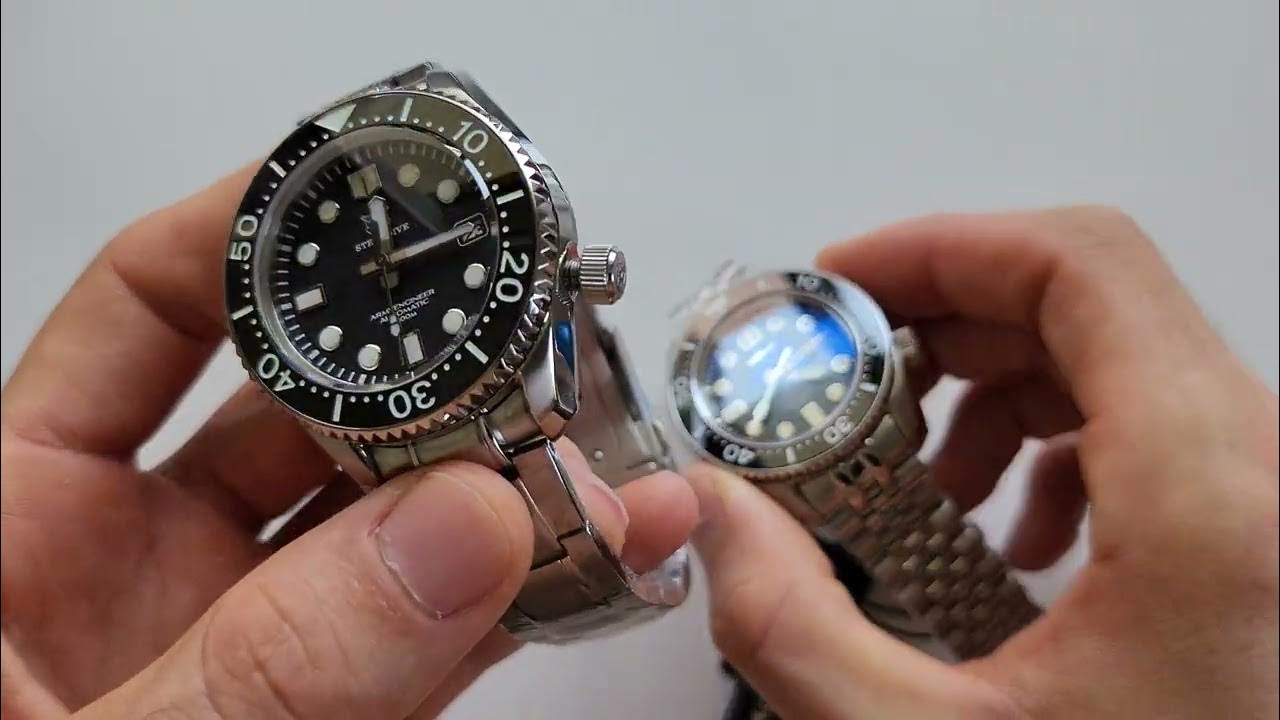 SteelDive vs Heimdallr | MARINEMASTER 300m Homage Comparison - YouTube