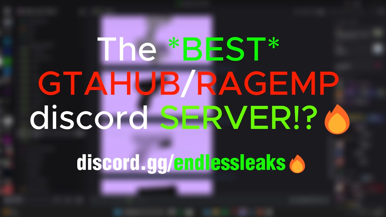 The *BEST* GTAHUB/RAGEMP DISCORD SERVER is ENDLESS! - YouTube